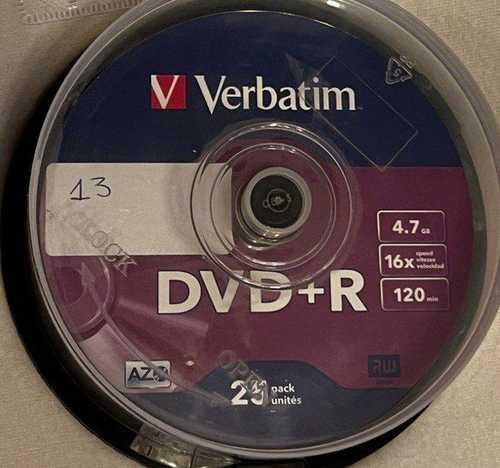 Диски DVD R 4.7 GB verbatim