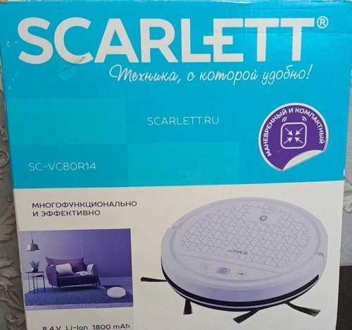 Робот пылесос scarlett sc vc80r14 бу