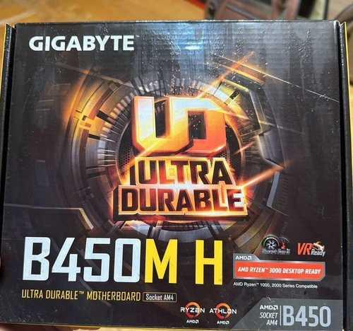 Материнская плата gigabyte b450m h