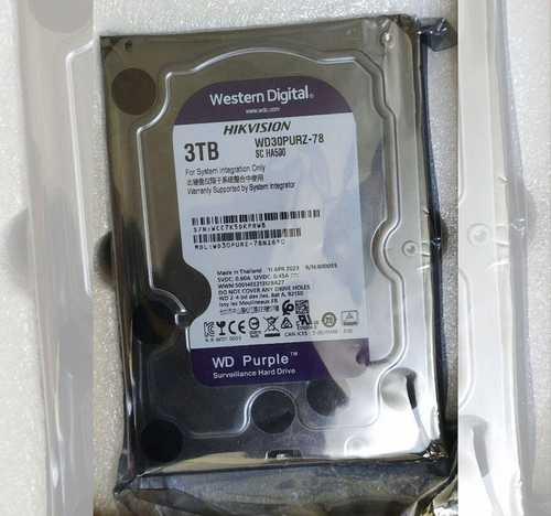 HDD 3 TB новые (Wd purple последняя ревизия)