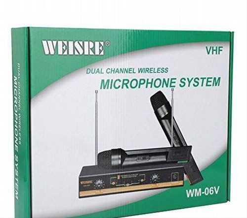 Набор радиомикрофонов беспроводных Weisre WM-03V с