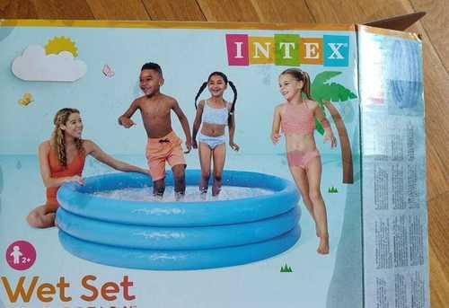 Детский надувной бассейн intex 168*38