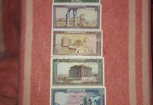 Набор банкнот - 'Ливан 1980-1988 г.'