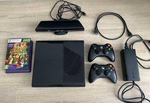 Xbox 360 E 250 GB + Kinect и 17 игр