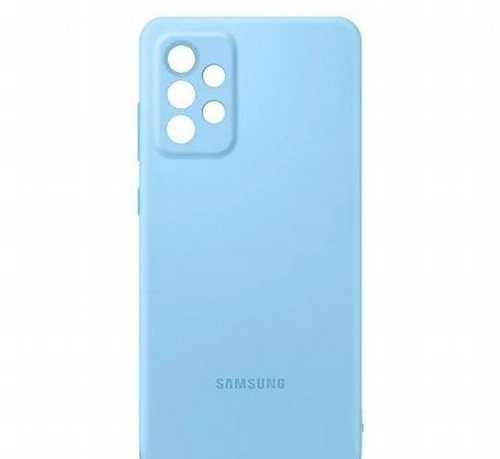 Чехол Samsung Silicone Cover для A72, голубой (EF