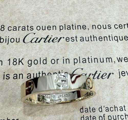 Золотое кольцо Cartier love 750 пробы