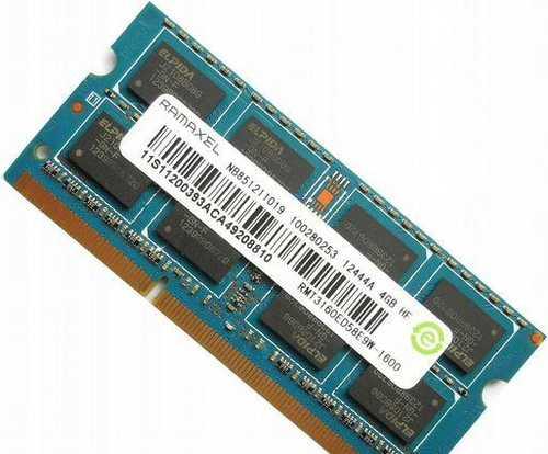 Оперативная память ramaxel rmt3160ed58e9w DDR3 4Gb