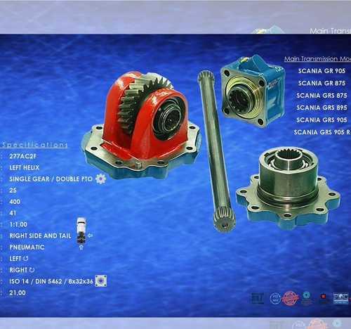 Коробка отбора мощности scania GRS895