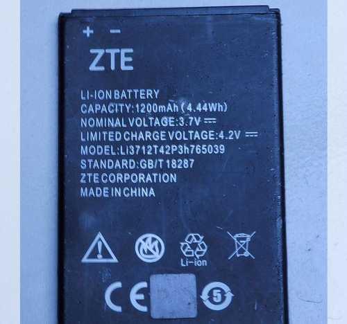 Аккумулятор ZTE Li3712T42P3h