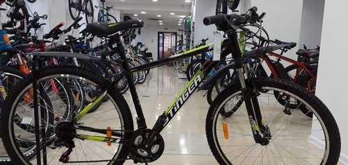 Велосипед Stinger caiman 27 черный зеленый