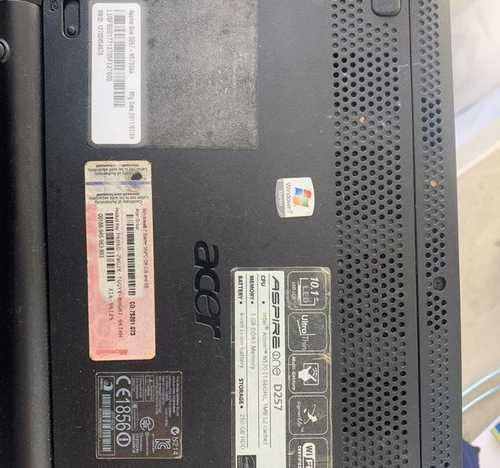 10.1" Acer Aspire One D257, 250 ГБ, Atom N570, RAM 1 ГБ, Intel GMA 3150