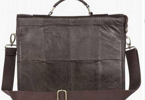 Новый кожаный портфель-сумка Pola