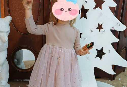 Детское нарядное платье 86 размер