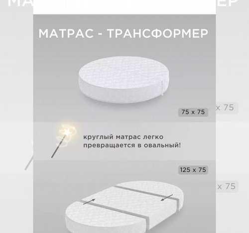 Матрас трансформер для новорожденных