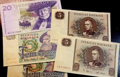 Банкноты Швеции 1956-2006