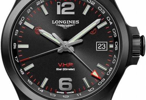 Мужские часы Longines Conquest VHP Black GMT 41мм