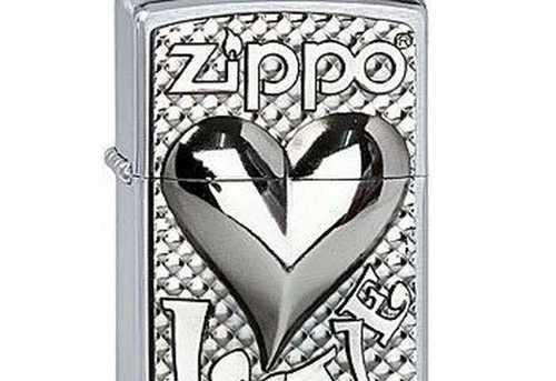 Зажигалка Zippo 207 Love Heart Emblem Оригинал