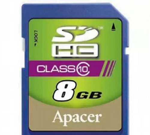 Карта памяти Apacer 8GB AP8gsdhc10-R