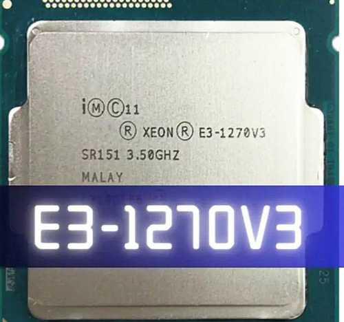 Процессор 1270v3 xeon e3 1270 v3 LGA1150