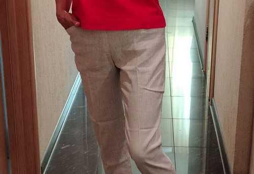 Брюки Uniqlo S р. 42-44р.Лен, хлопок