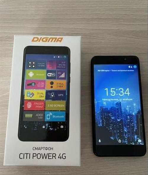 Телефон Digma Citi Power 4G