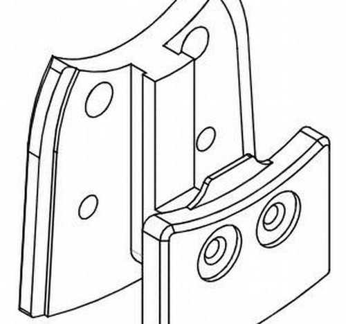 Держатель шины F062711 john deere