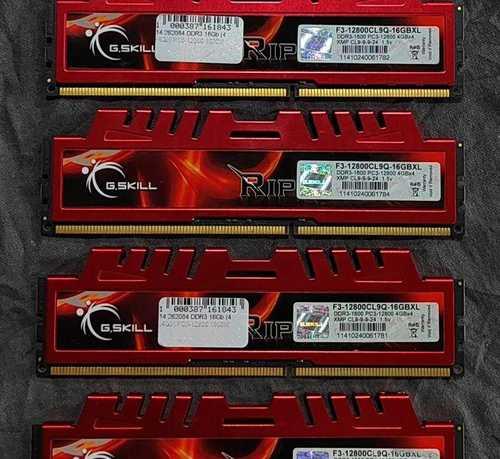 Оперативная память G.Skill Ripjaws X 16GB 4x4 DDR3