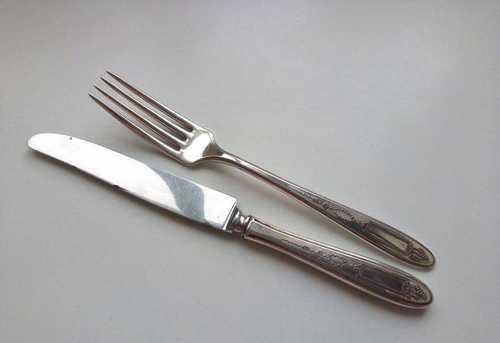 Нож, вилка Community plate (Oneida). США. Винтаж
