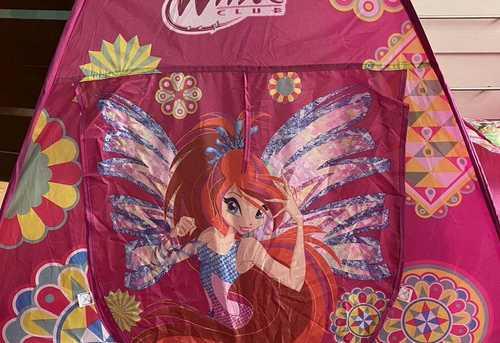 Домик палатка для детей с тоннелем Winx