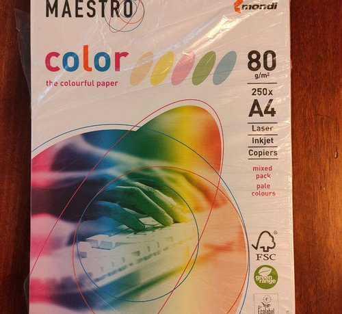 Бумага maestro color, формат А4
