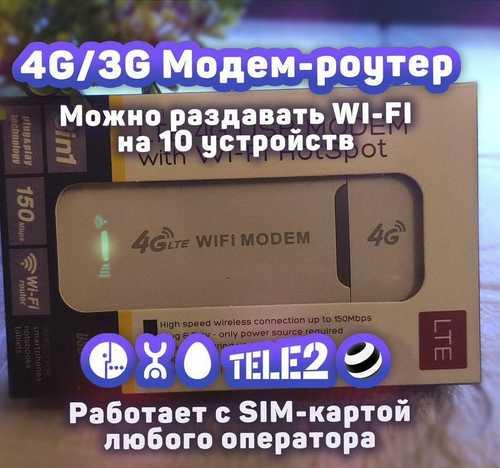 USB Модем 4G WiFi «Любая Sim»