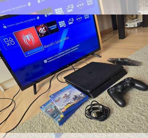 Sony playstation 4 slim 1 tb, игры