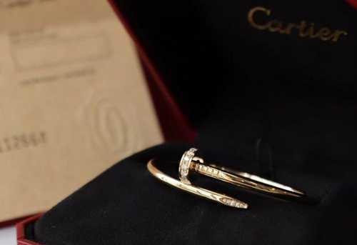 Браслет Cartier just un clou с бриллиантами
