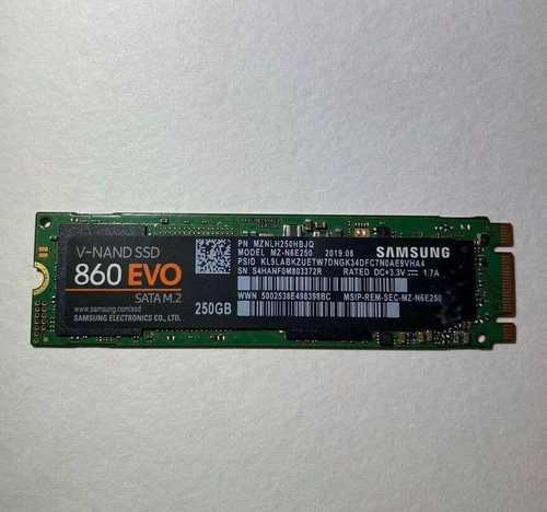 Ssd m2 samsung evo 250gb