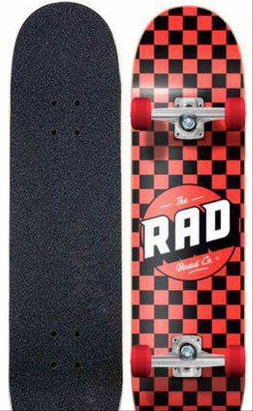 Скейтборд RAD Checkers 7,25" Red Sev13
