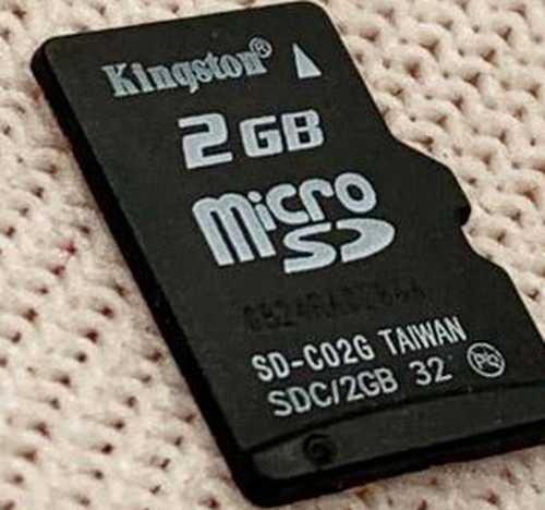 Kingston micro SD 2 GB карта памяти