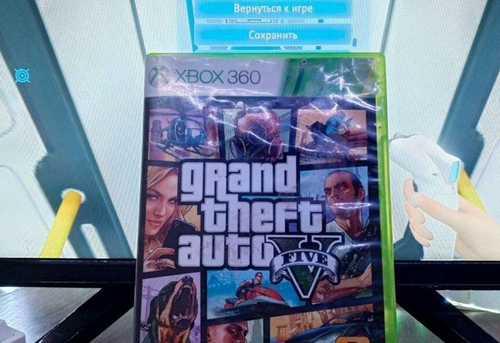 Лицензионный диск Grand theft auto 5 на Xbox 360