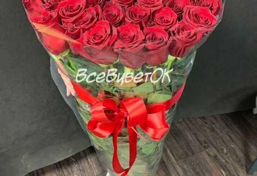 Высокие розы эквадор 140 см купить в Москве
