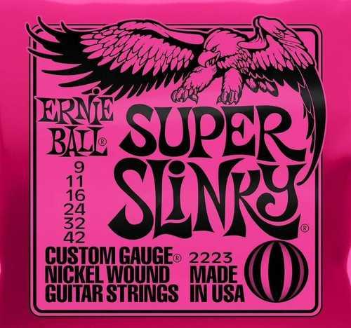 Ernie ball 2223 Nickel Wound Slinky Super 9-42 - Струны для электрогитары