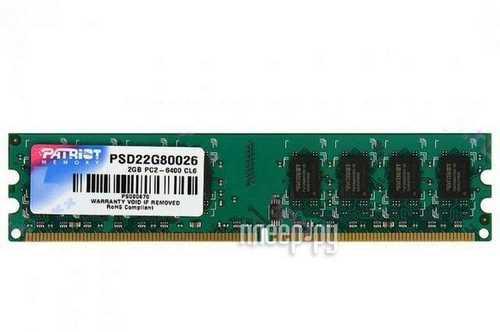 Patriot Memory DDR2 dimm 800MHz PC2-6400 - 2Gb