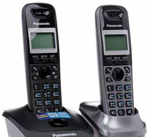 Радиотелефон Panasonic KX-tg2512ru2 (темно-серый м