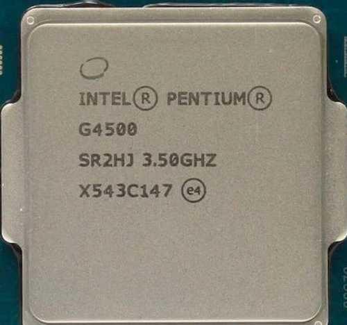 Процессоры Intel pentium G4500