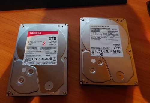 Жесткие диски Toshiba и Hitachi 2TB