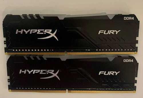 Оперативная память HyperX Fury RGB ddr4 16gb 2666