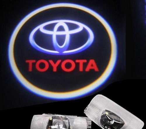 Проекция логотипа Toyota LED в дверь Z1VW8