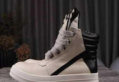 Кеды Rick Owens Geobasket Jumbo Lace Milk