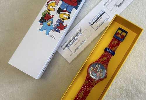 Часы Swatch Winter Wonderland The Simpsons, 2023