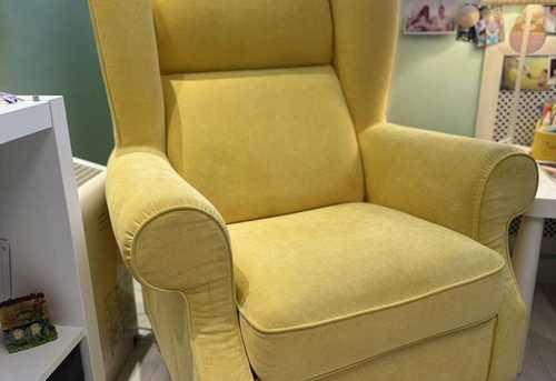 Желтое кресло pushe модель линквуд