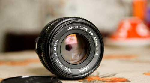 Объектив Canon FD 50 mm f/1.8