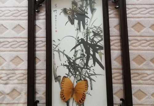 Картина гербарий бабочки